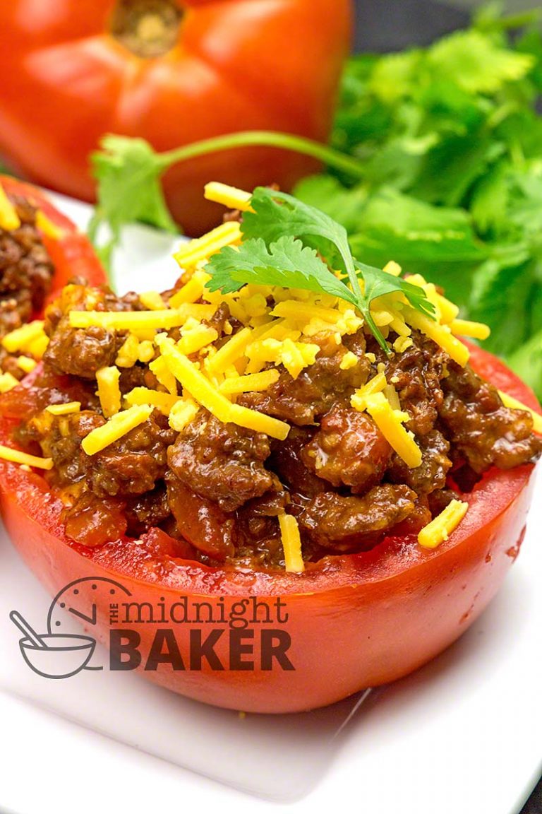 Taco Stuffed Tomatoes - The Midnight Baker - End-Of-Season Tomatoes